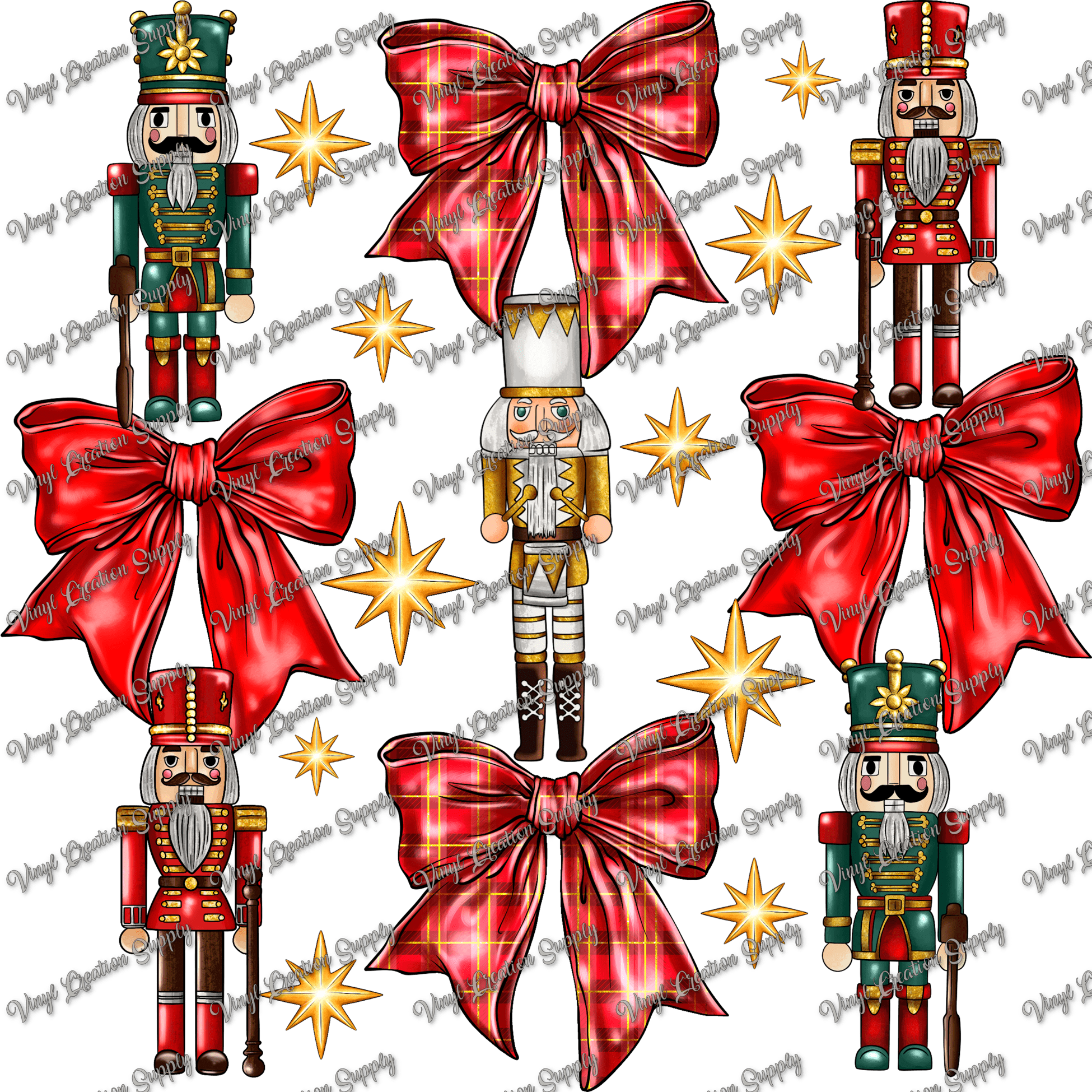Nutcracker Bow Collage – Vinyl Creation Supply