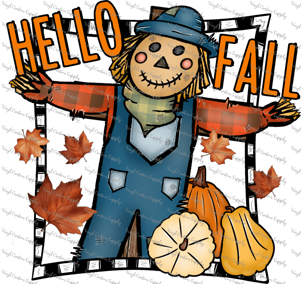 Hello Fall Scarecrow – Vinyl Creation Supply