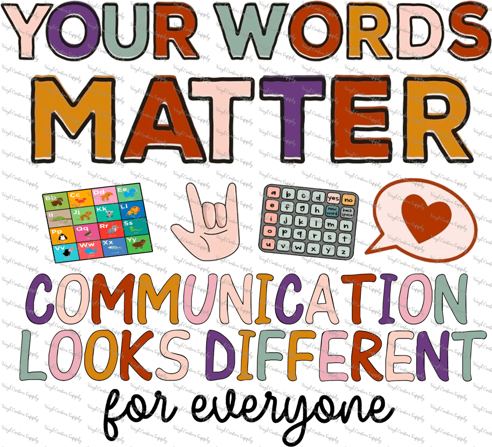 Your Words Matter Autism – Vinyl Creation Supply