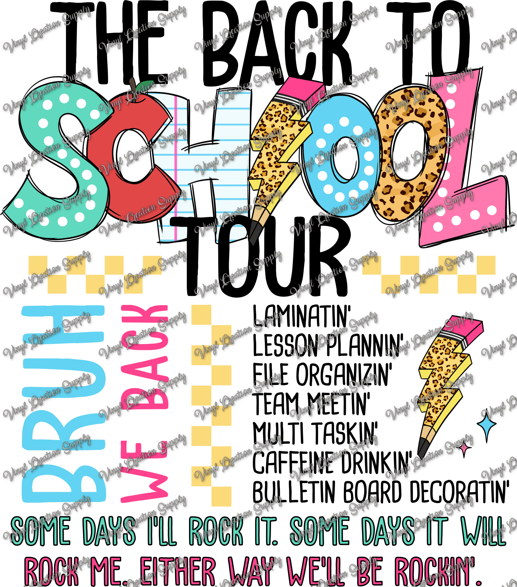 Back To School Teacher Tour – Vinyl Creation Supply