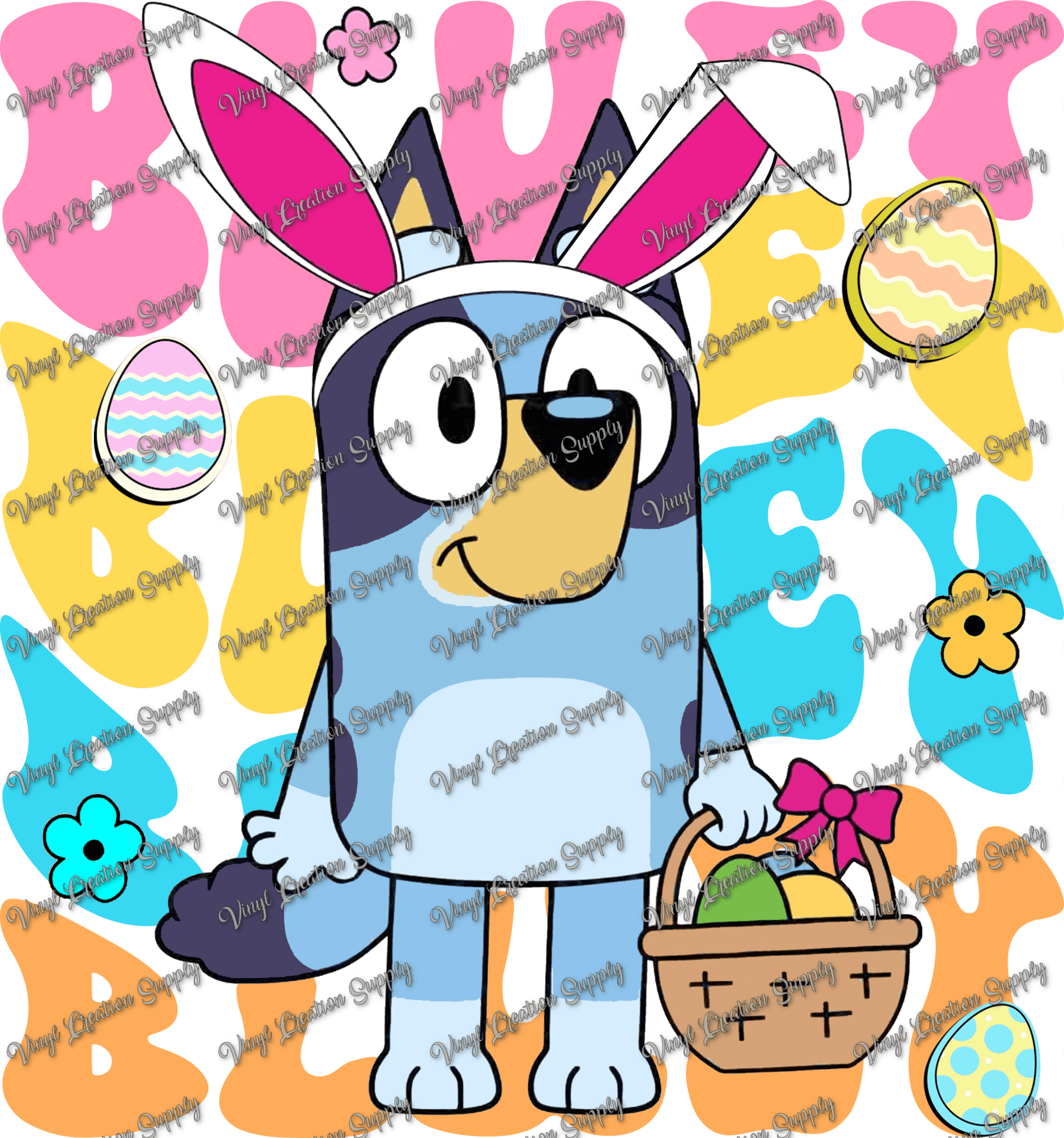 Easter Bunny Bluey – Vinyl Creation Supply