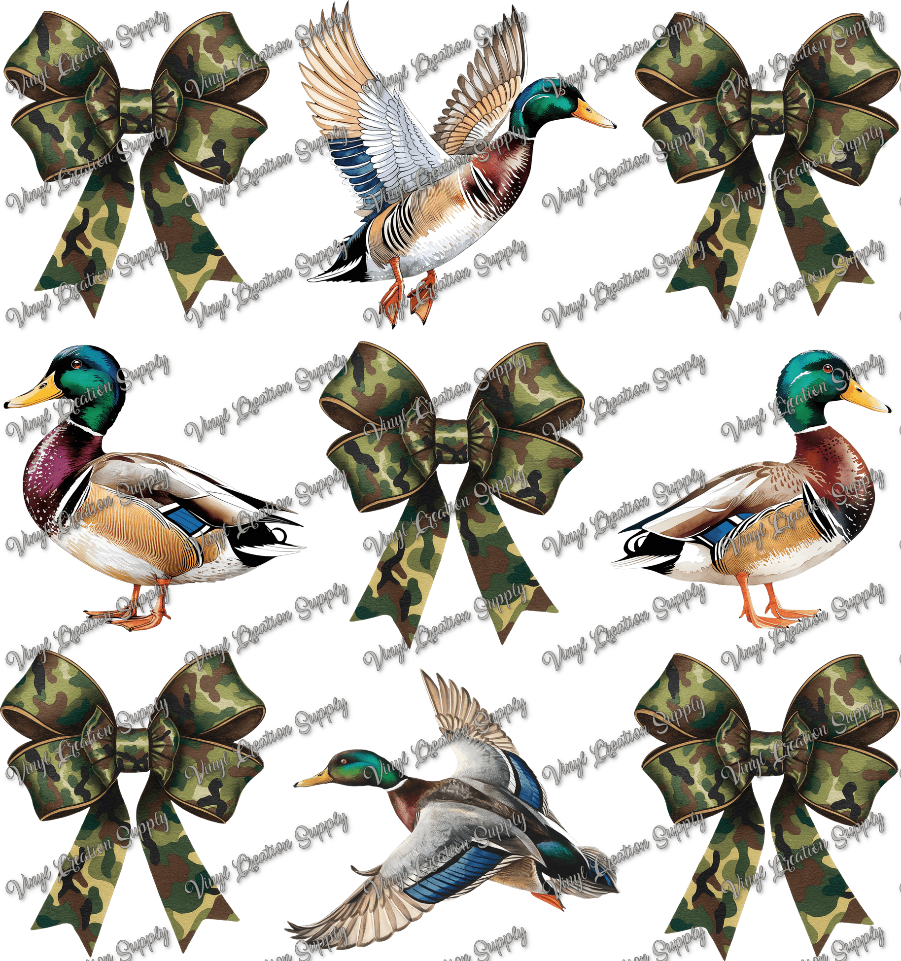 Camo Duck Collage – Vinyl Creation Supply