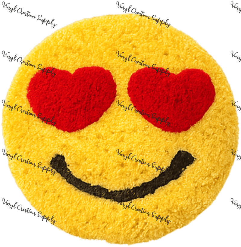 Fluffy Heart Eye Emoji – Vinyl Creation Supply