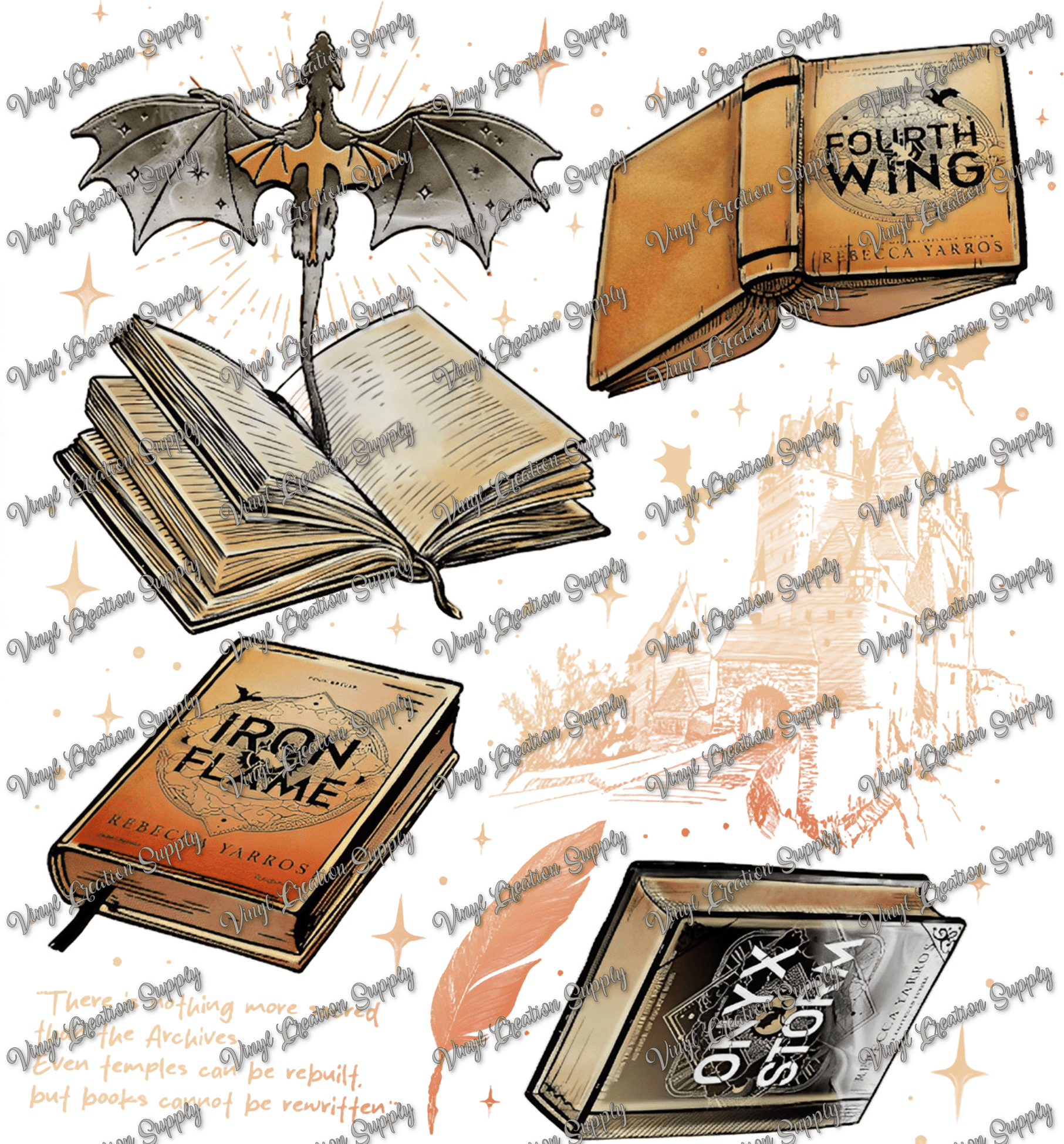 Fourth Wing Collage – Vinyl Creation Supply