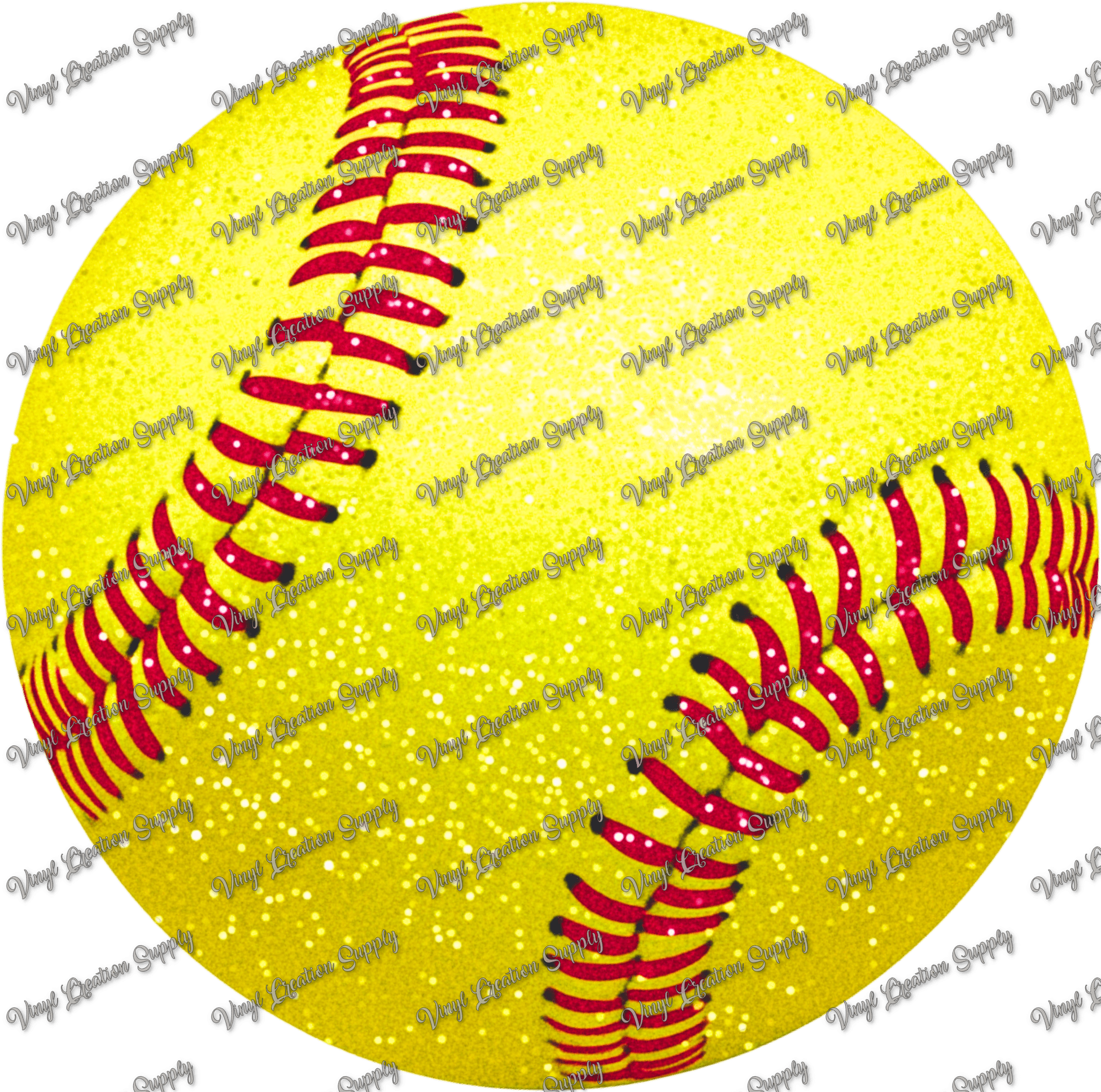 Glitter Softball – Vinyl Creation Supply
