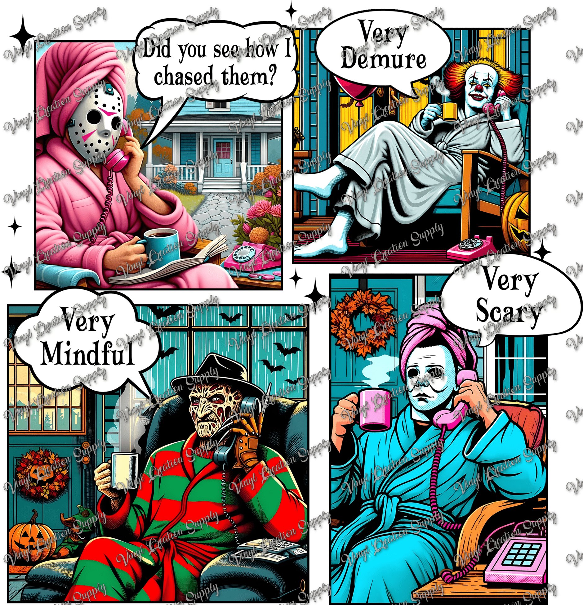 Horror Characters Very Demure – Vinyl Creation Supply