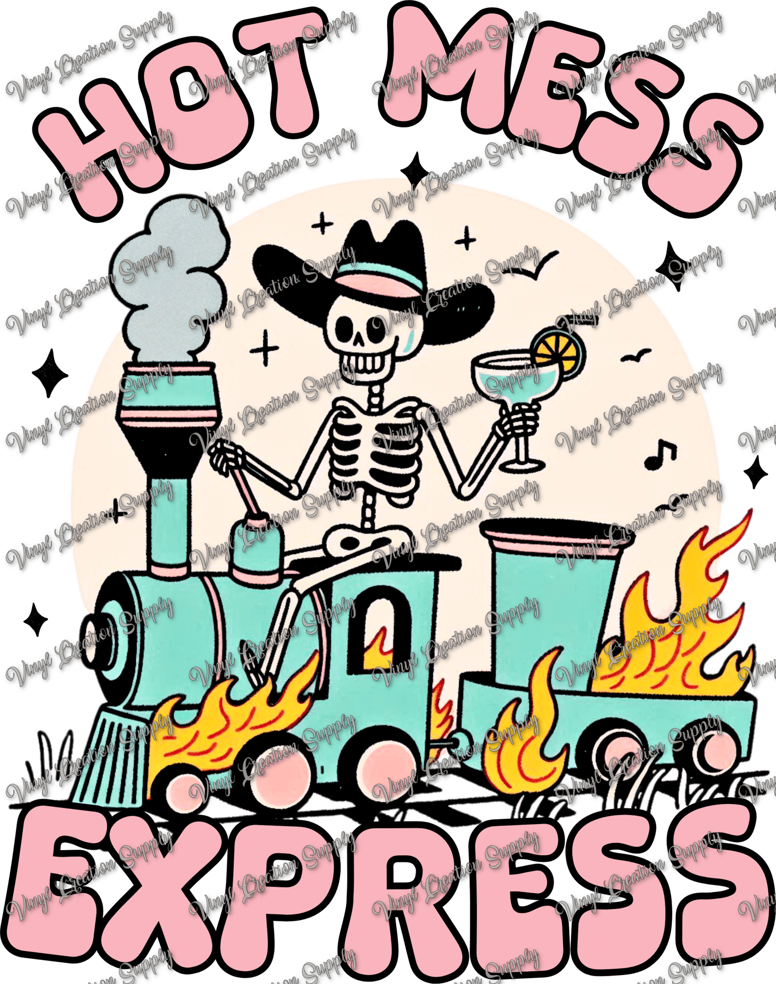 Hot Mess Express Train Skelly – Vinyl Creation Supply