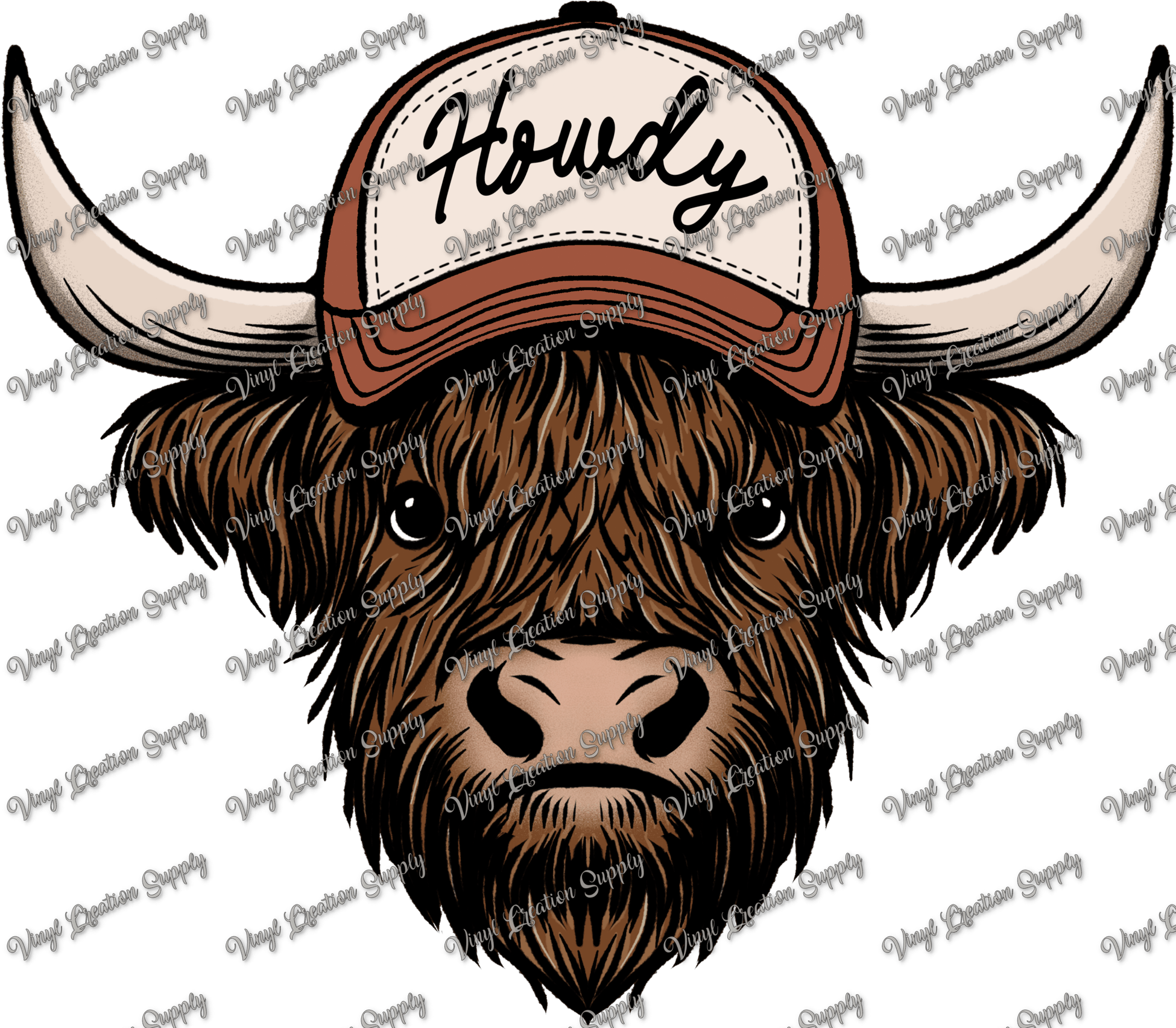Howdy Bull Head – Vinyl Creation Supply