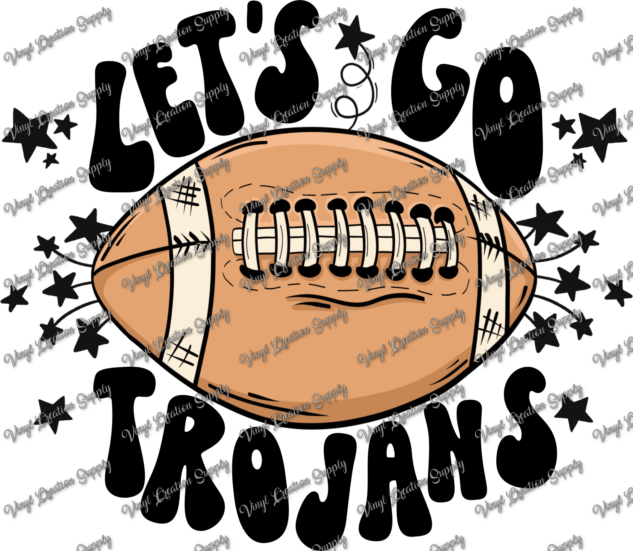 Let's Go Trojans Football – Vinyl Creation Supply