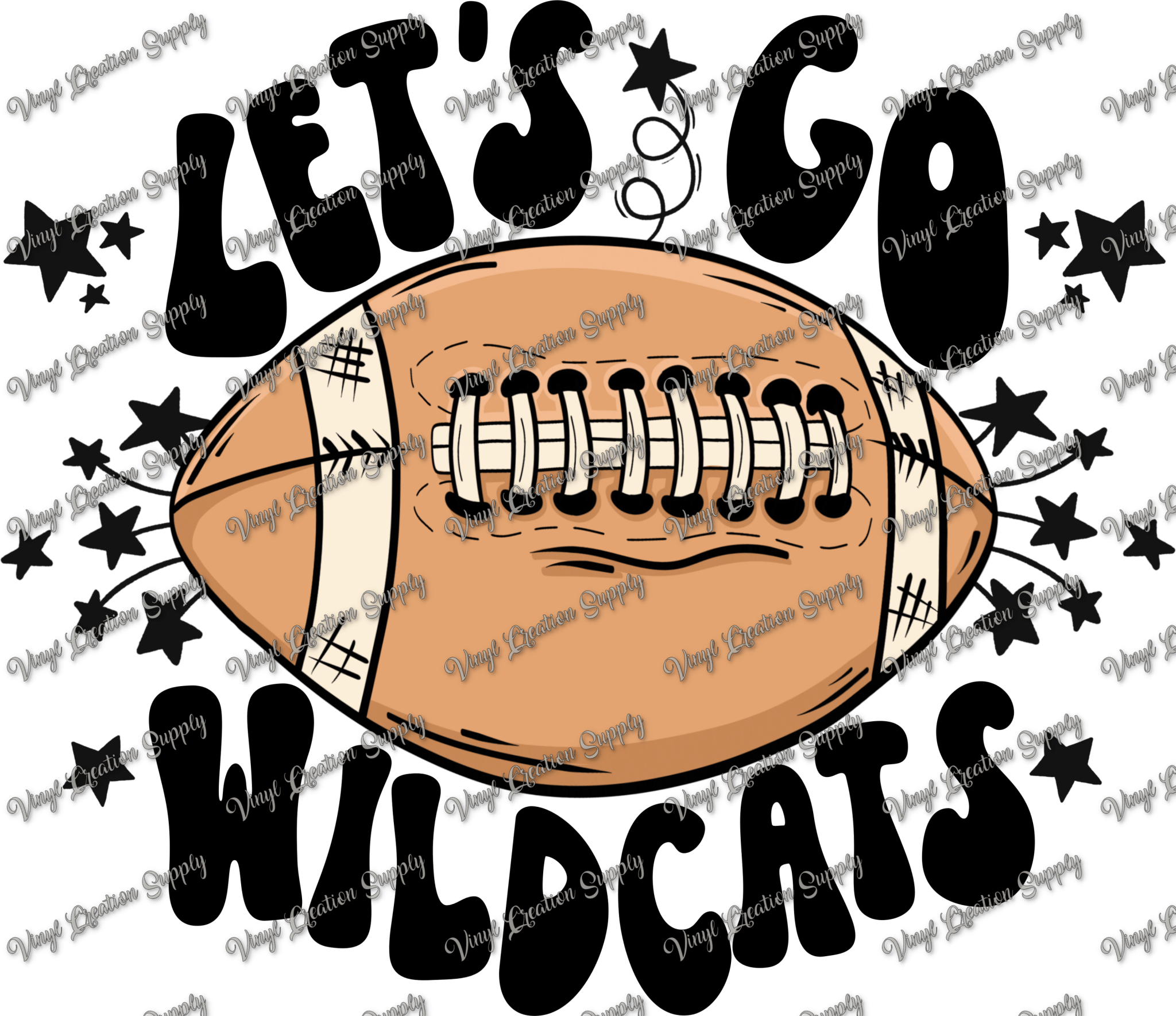Let's Go Wildcats Football – Vinyl Creation Supply