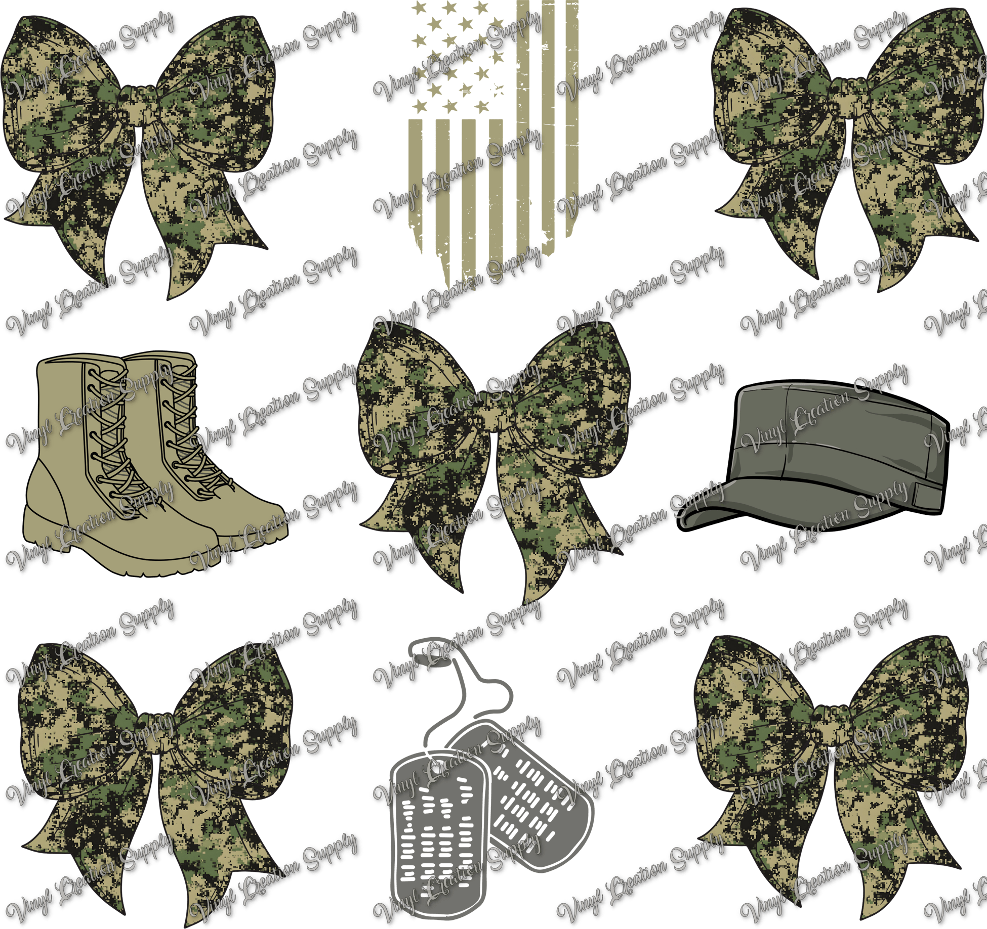 Marines Boots & Bows – Vinyl Creation Supply