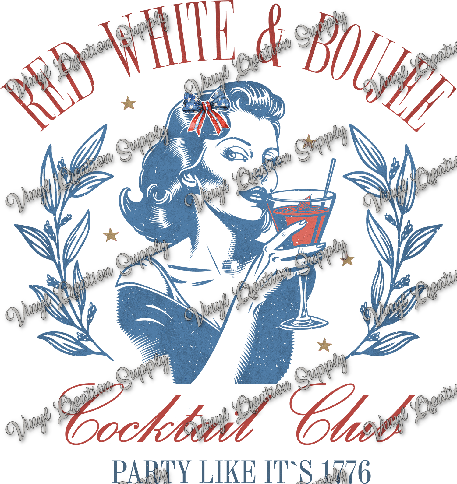 Red White Boujee Lady – Vinyl Creation Supply