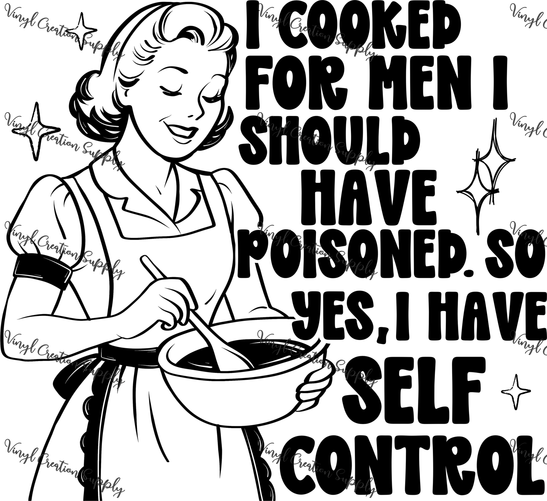 Self Control Black – Vinyl Creation Supply