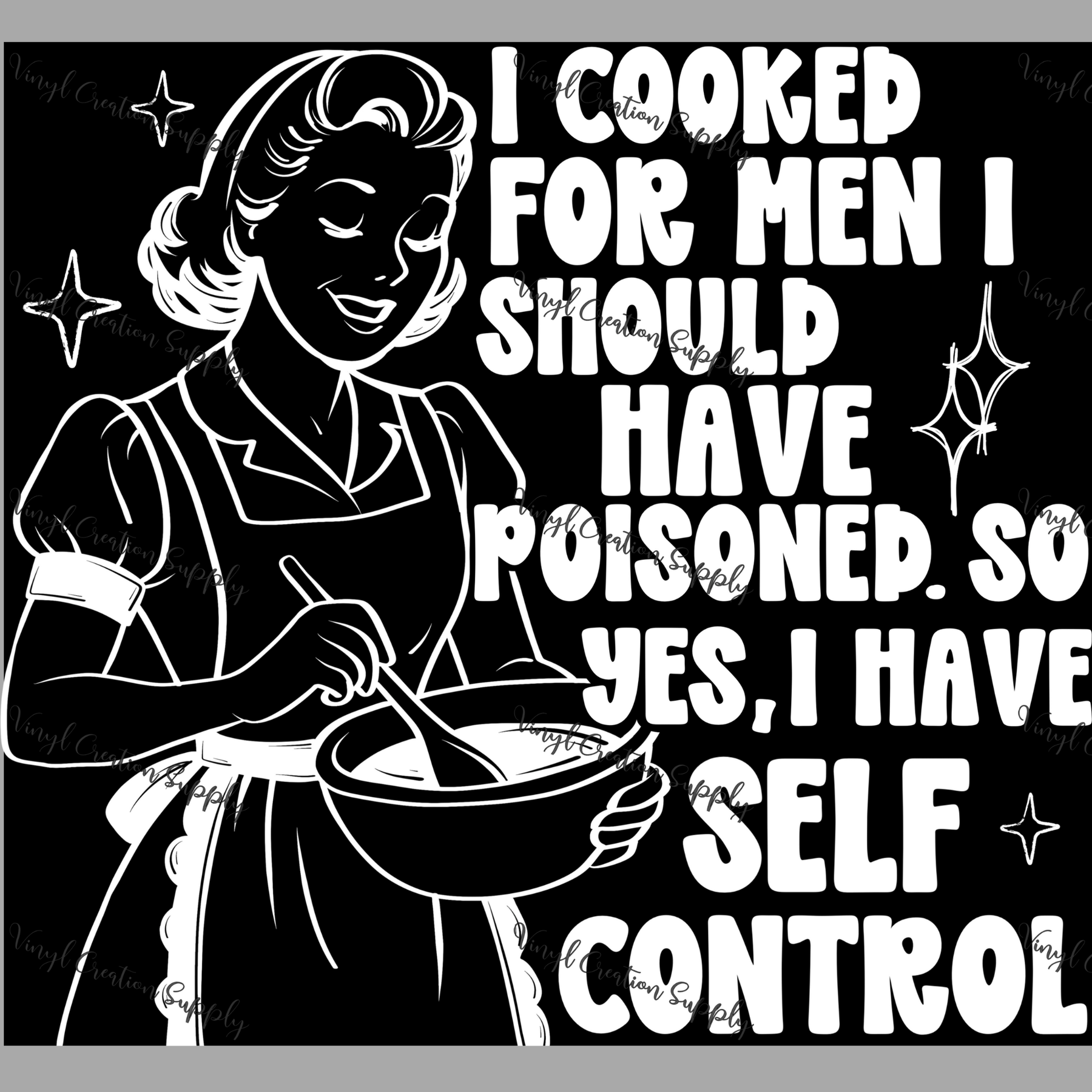 Self Control White – Vinyl Creation Supply