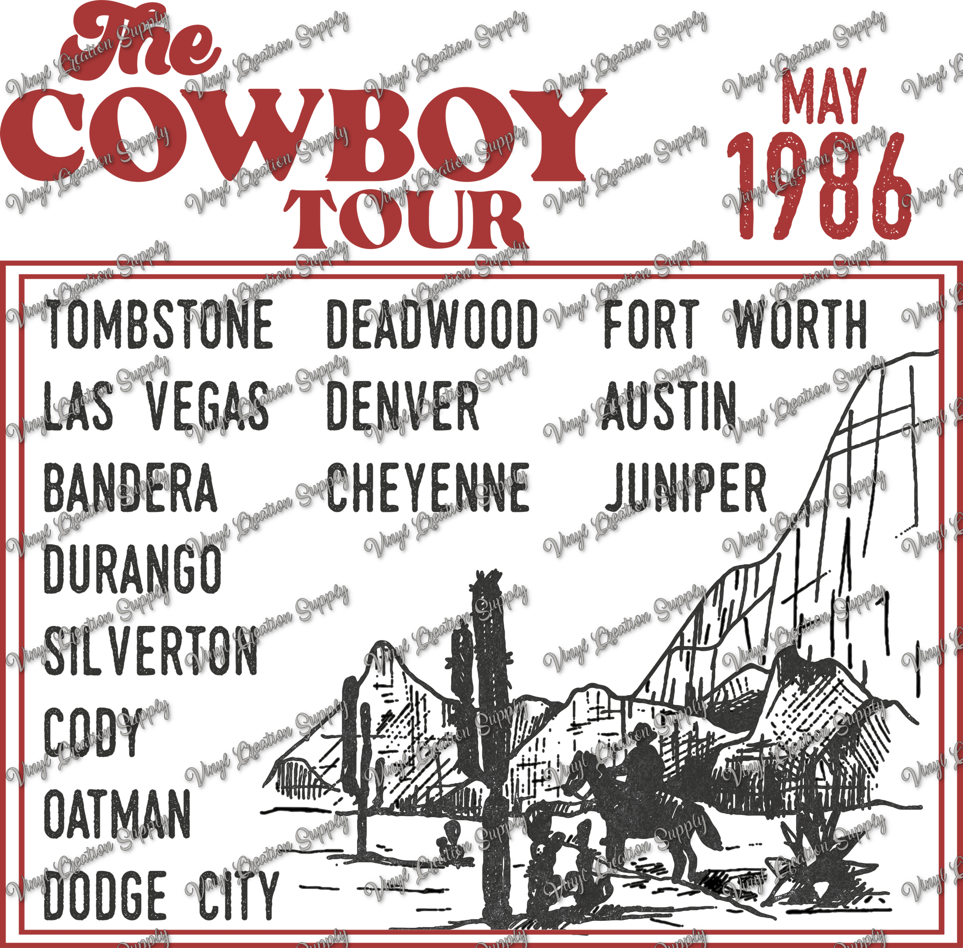 The Cowboy Tour 1986 – Vinyl Creation Supply