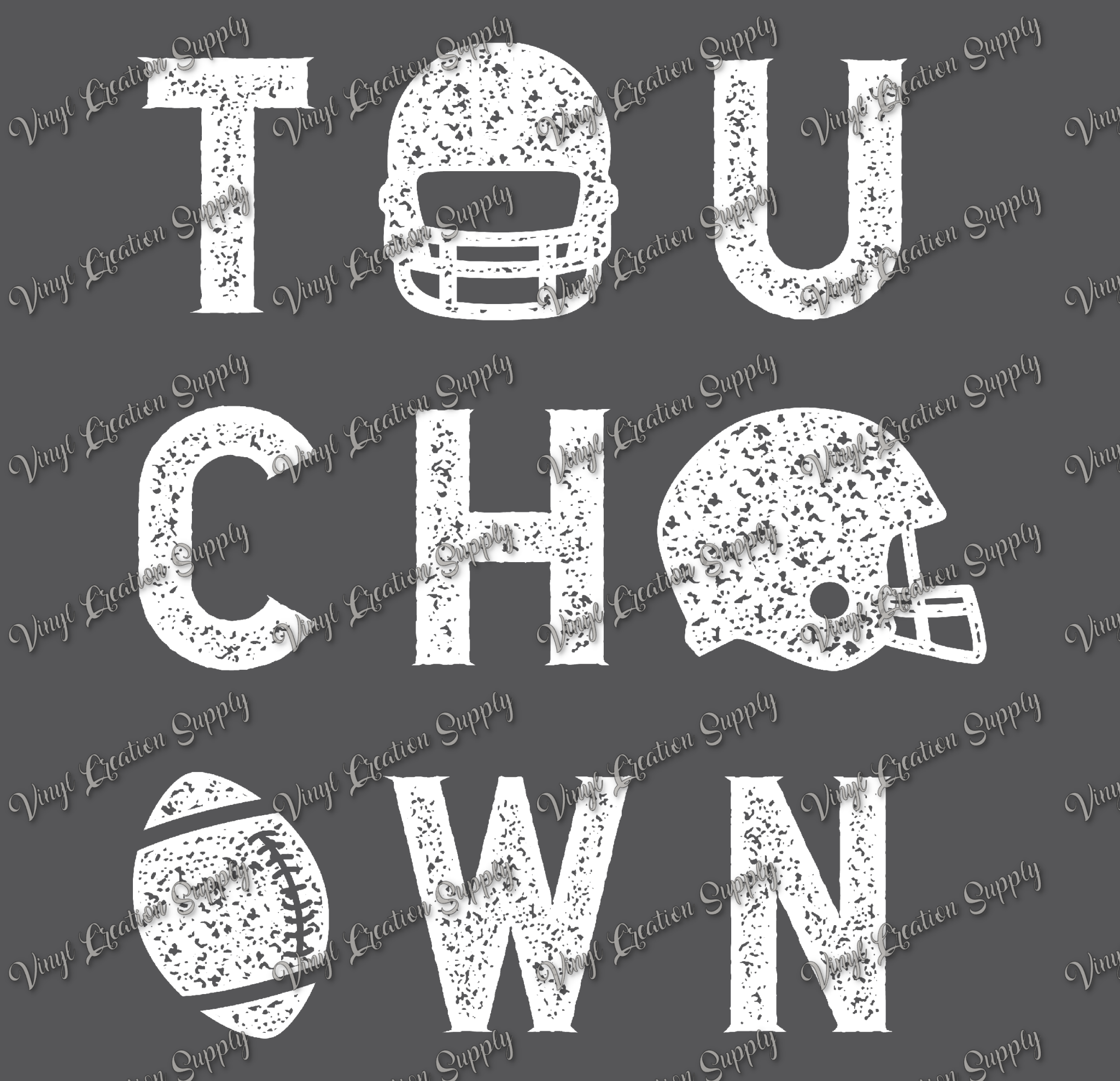 Touchdown Distressed White – Vinyl Creation Supply
