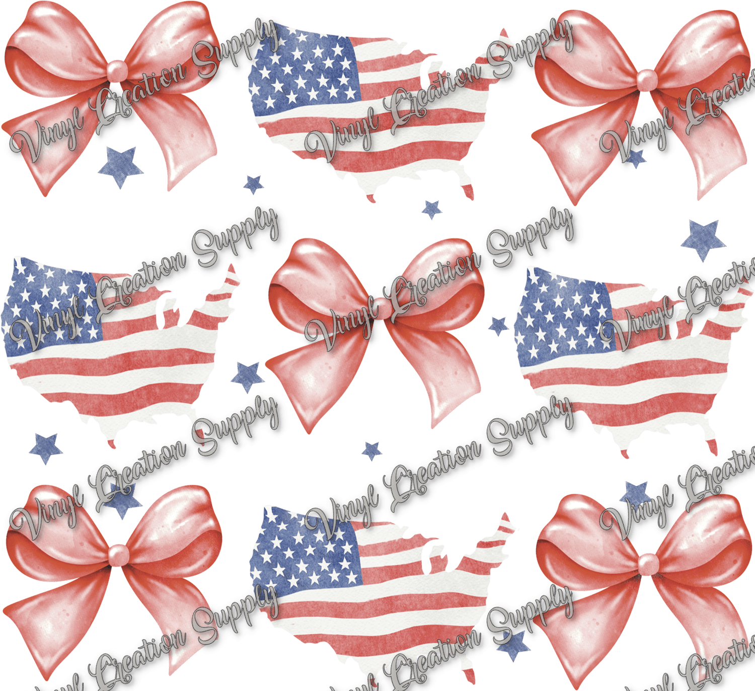 USA Bow Collage – Vinyl Creation Supply