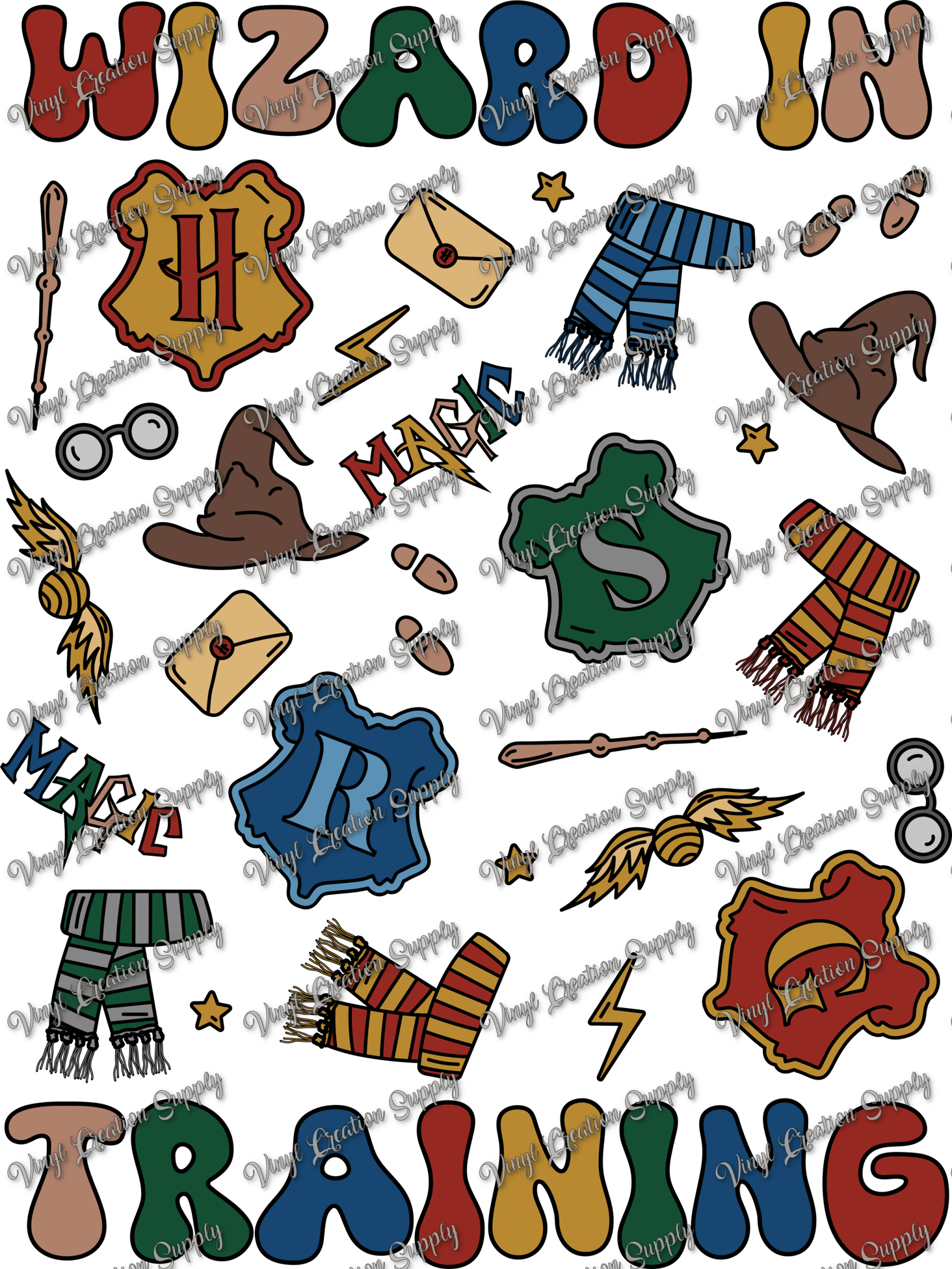 Wizard In Training Collage – Vinyl Creation Supply