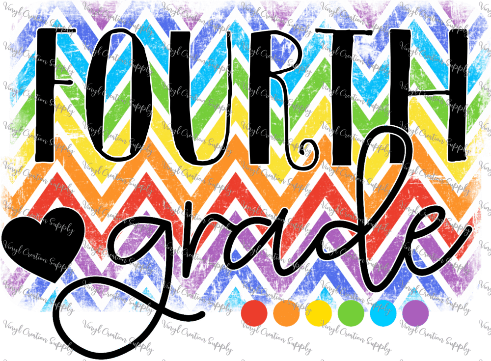 4th Grade Rainbow – Vinyl Creation Supply