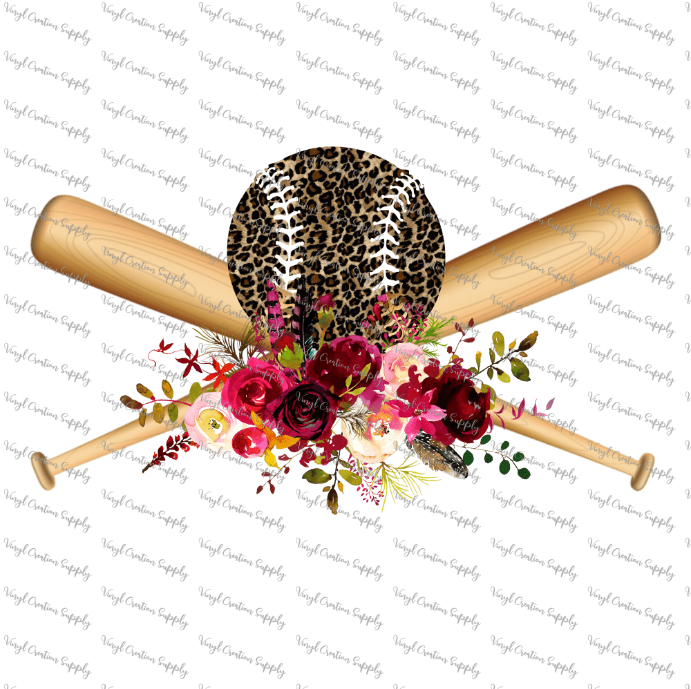 Baseball Leopard and Bats – Vinyl Creation Supply