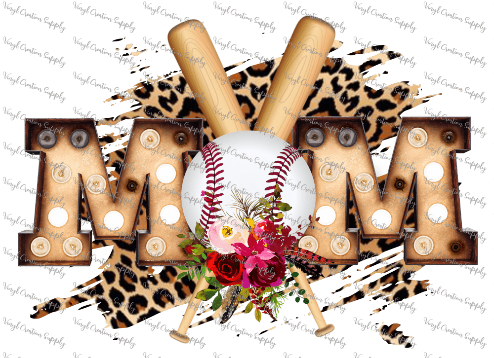 Baseball Mom Leopard – Vinyl Creation Supply