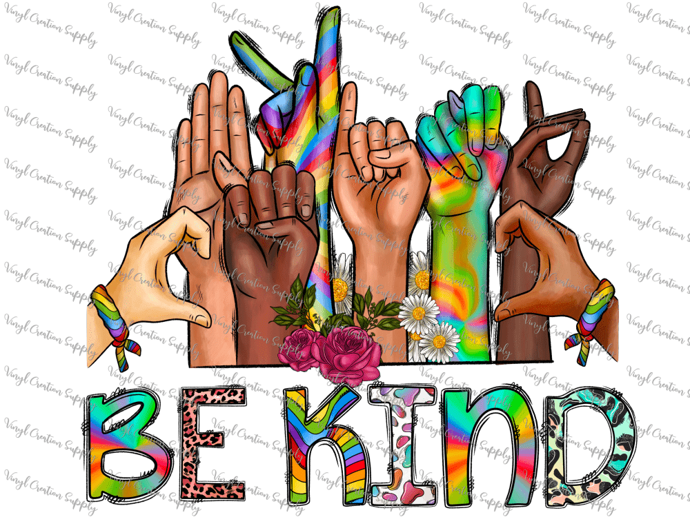 Be Kind Sign Language – Vinyl Creation Supply