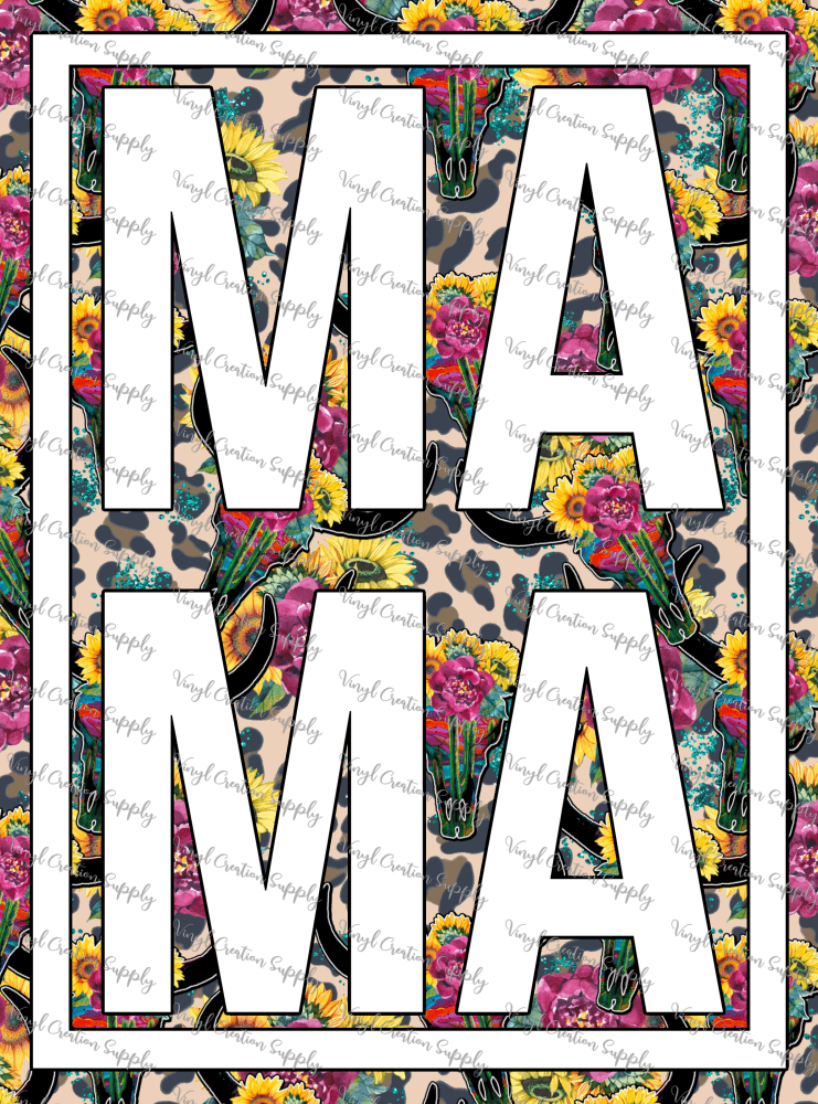 Block Mama Skull Head – Vinyl Creation Supply