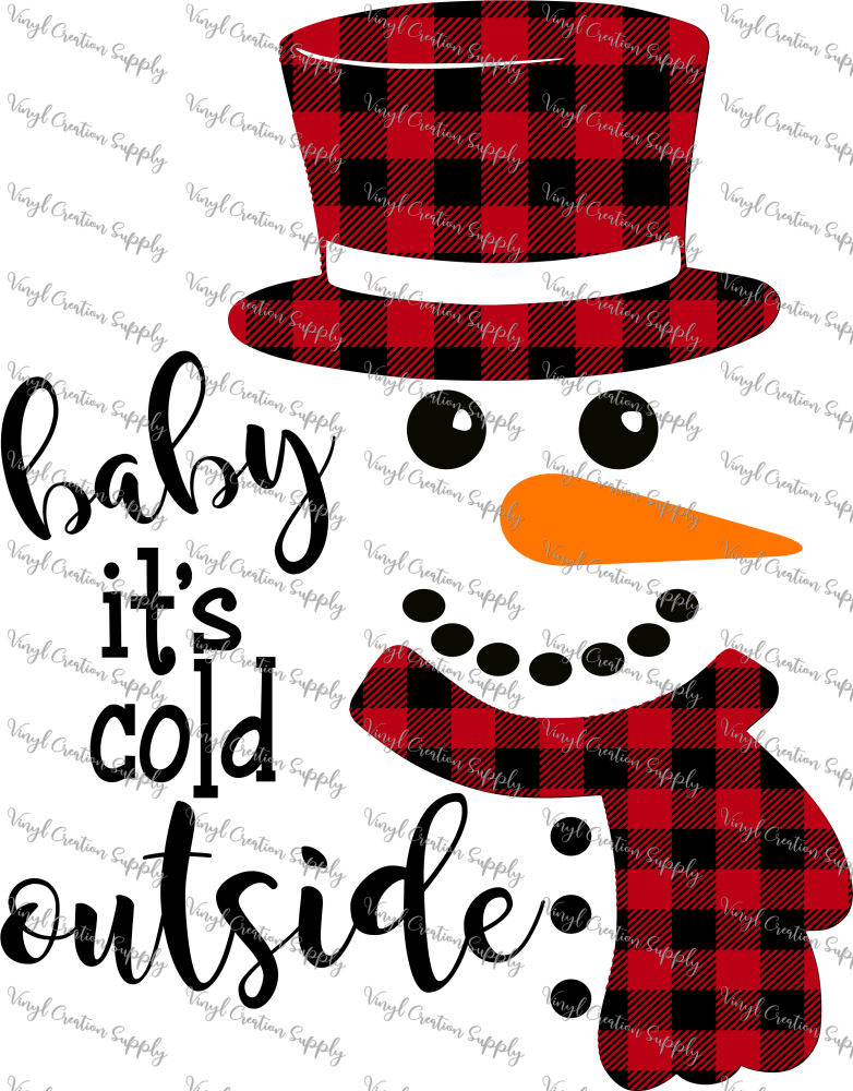 Cold Outside Snowman – Vinyl Creation Supply