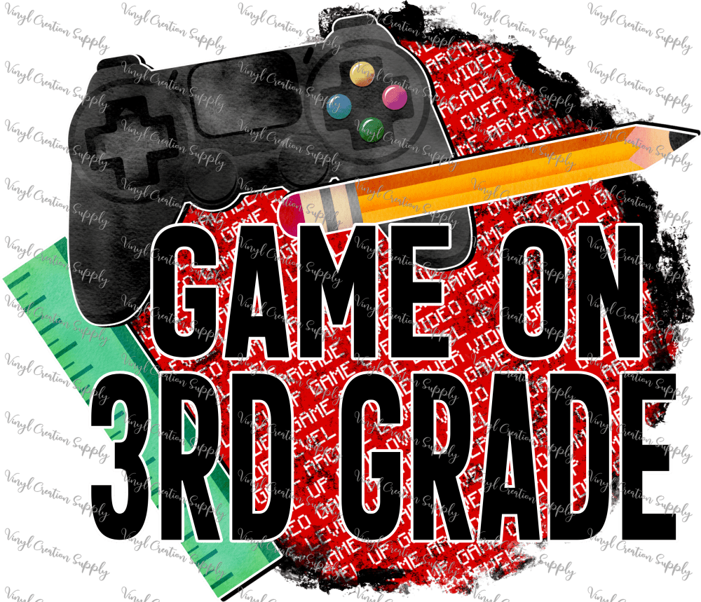 Game On 3rd Grade – Vinyl Creation Supply