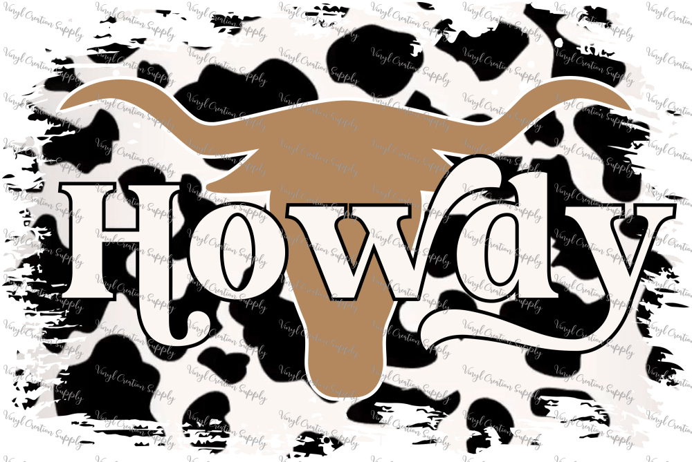 Howdy Cow Print – Vinyl Creation Supply