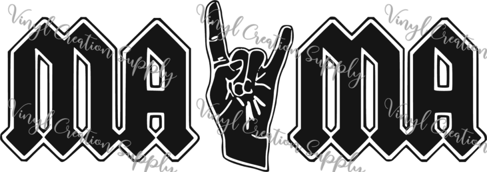 Mama Rock Sign – Vinyl Creation Supply