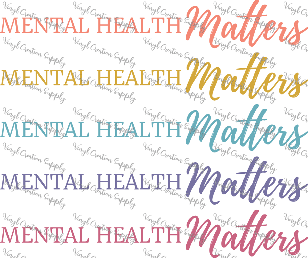 Mental Health Matters Vinyl Creation Supply