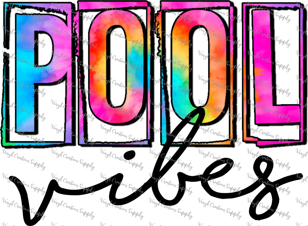 Pool Vibes Tie Dye – Vinyl Creation Supply