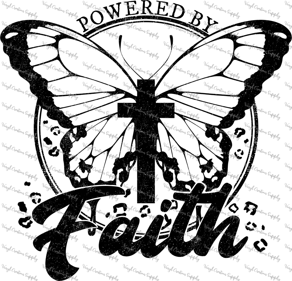 Powered By Faith Butterfly – Vinyl Creation Supply