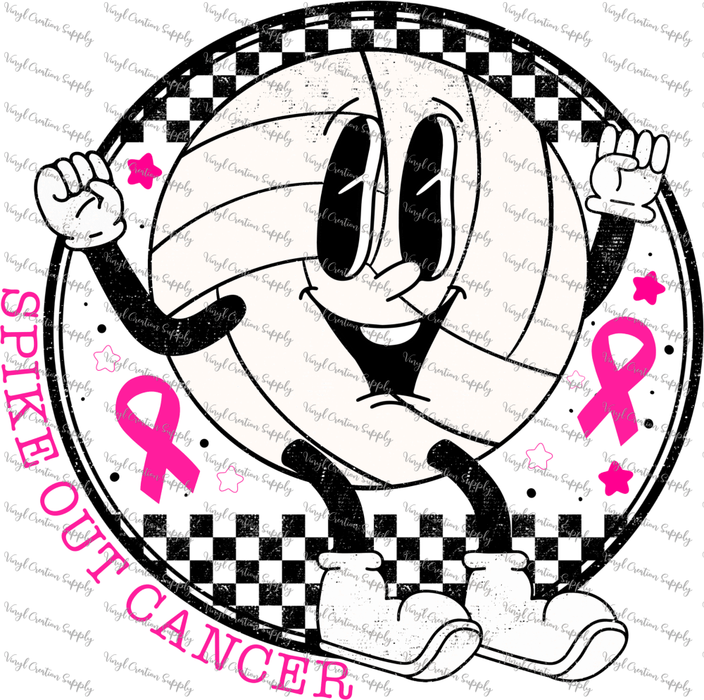 Spike Out Breast Cancer VB – Vinyl Creation Supply