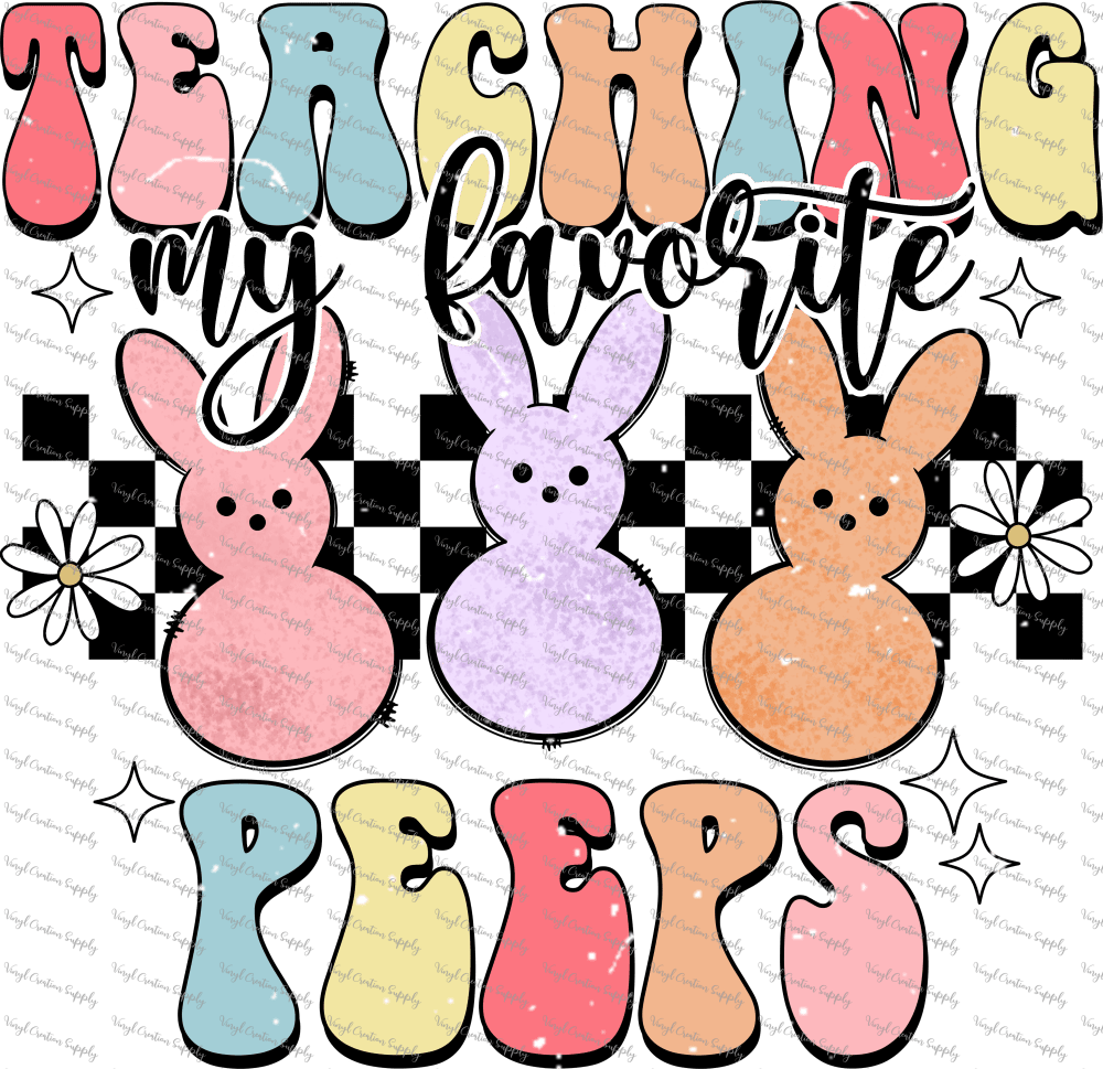 Teaching My Favorite Peeps Retro Vinyl Creation Supply