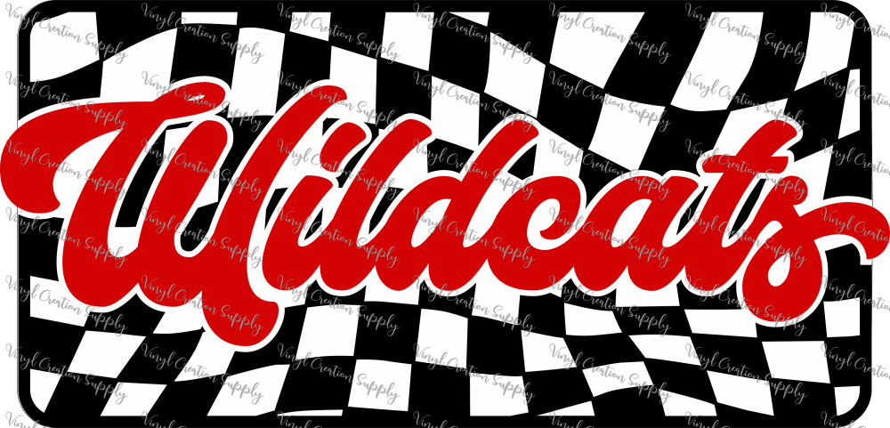 Wildcats Checkered Flag – Vinyl Creation Supply